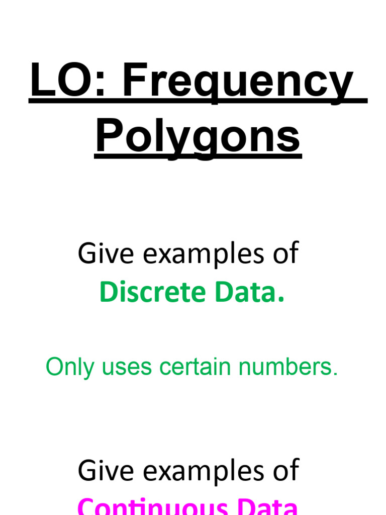 Frequency Polygons and Data Grouping | PDF | Telecommunications ...