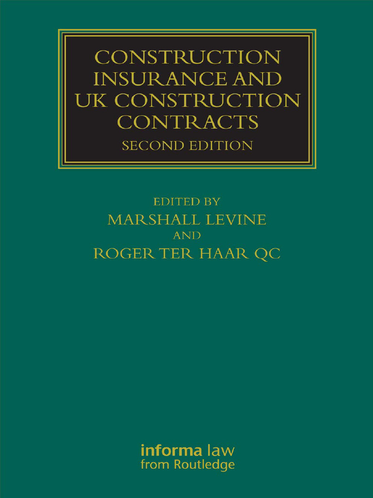 Construction Insurance and UK Construction Contracts (第二版，2014) | PDF ...