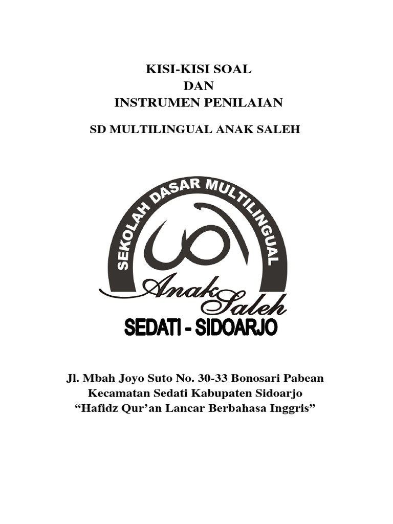 11 Kisi-Kisi Soal Dan Instrumen Penilaian | PDF