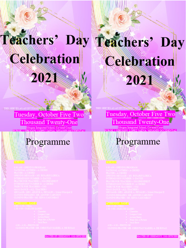 Teachers Day | PDF
