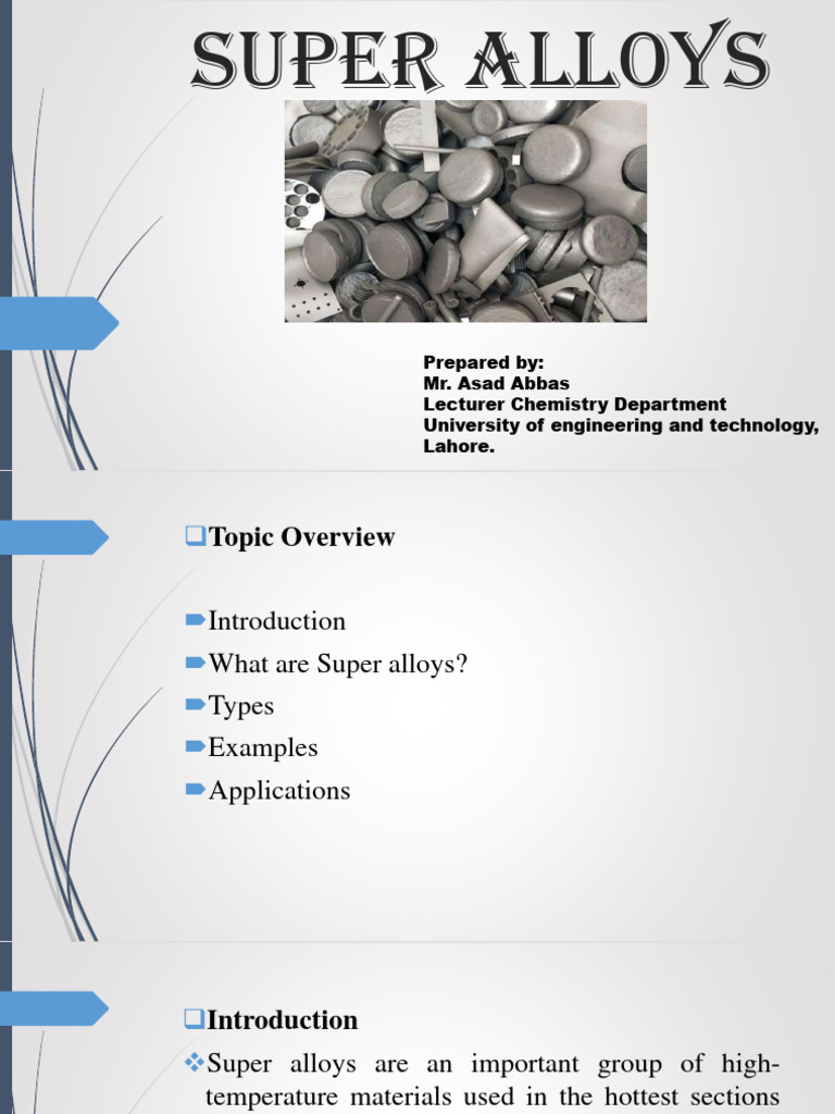 Super Alloys | PDF | Steel | Alloy