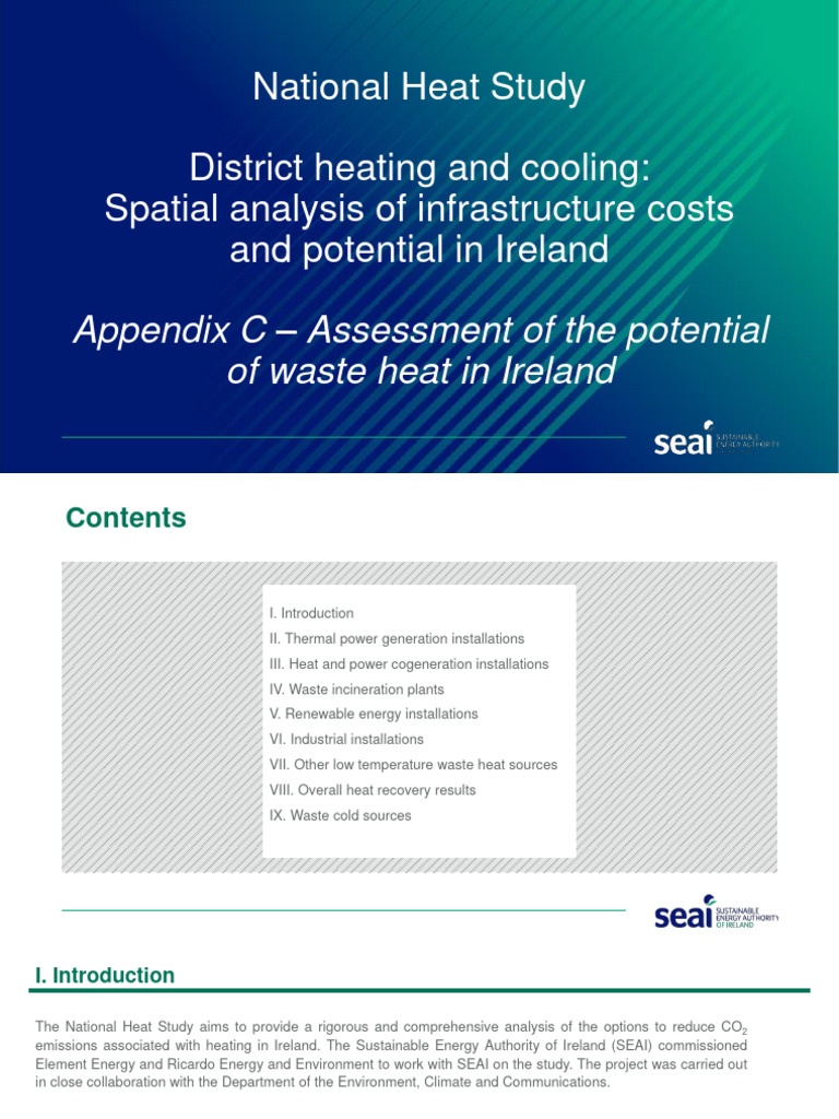 District Heating and Cooling Appendix C Waste Heat | PDF | Power Station | Cogeneration