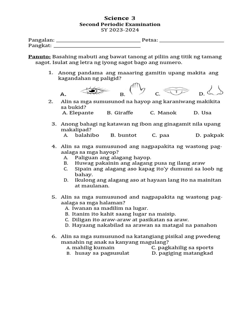 SCIENCE 3_Q2_PT_NEW | PDF