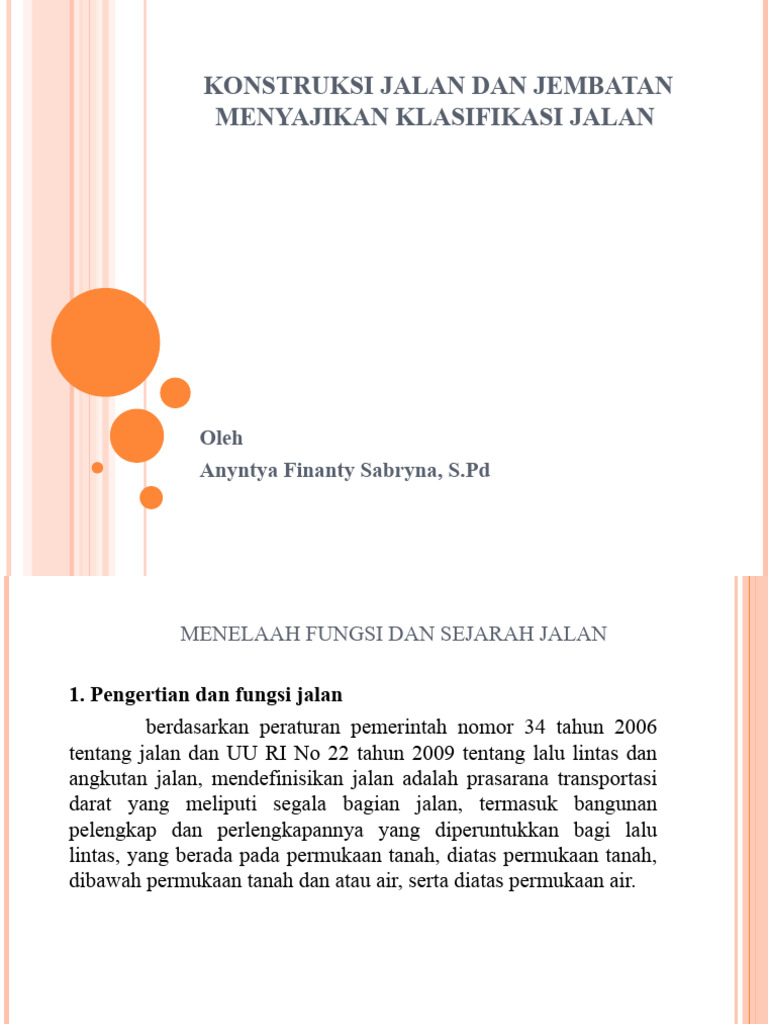 Klasifikasi Jalan | PDF