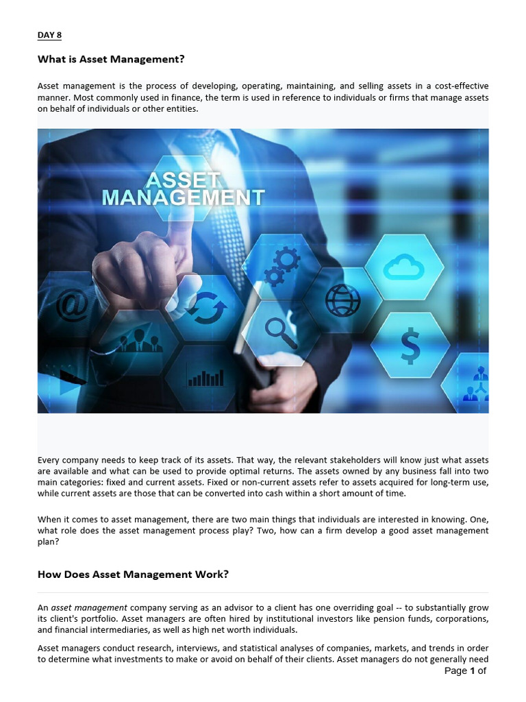 Understanding Asset Management Basics | PDF