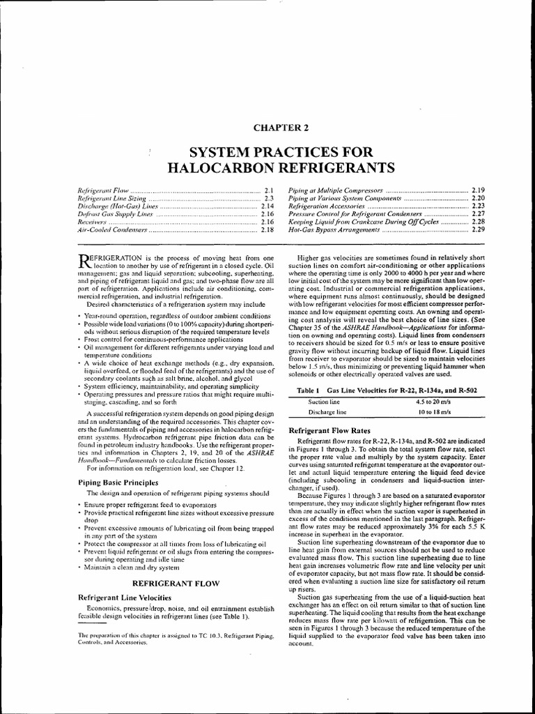 Chapter 2 System Practices For Halocarbon | PDF | Liquids | Building Automation