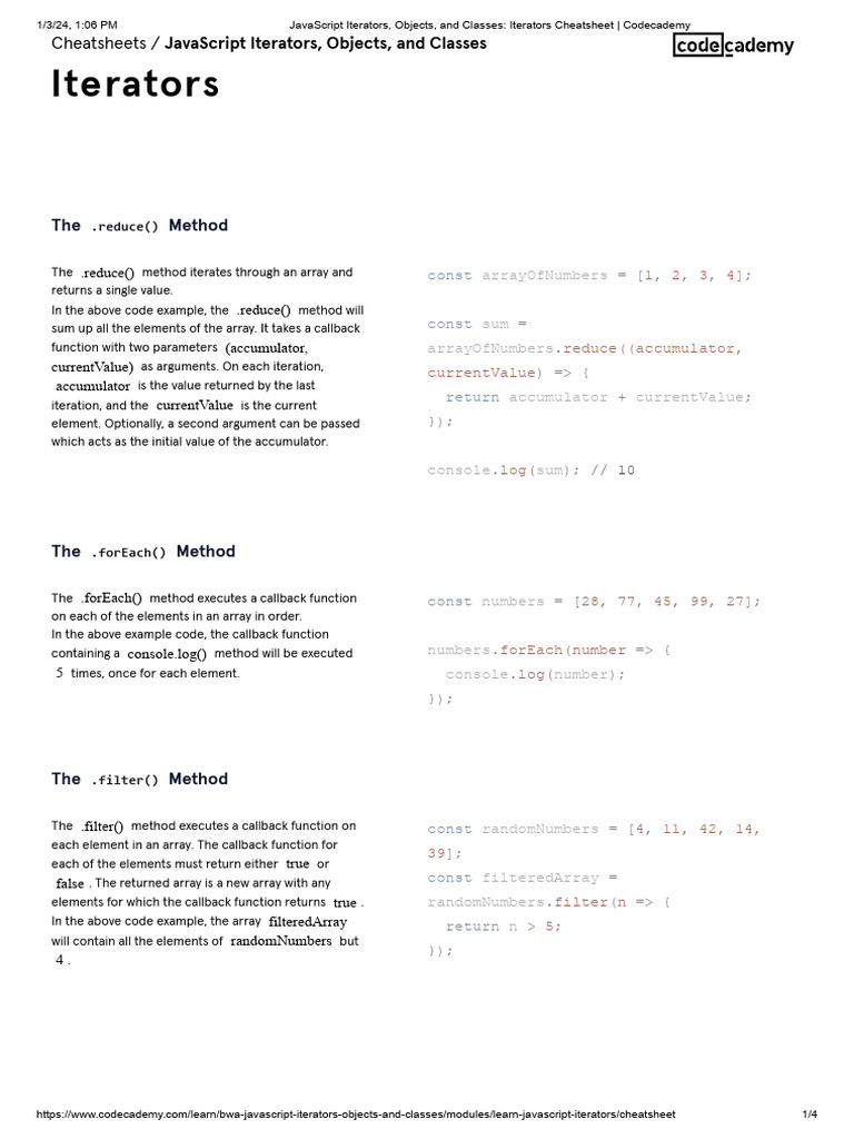 Iterators: The Method | PDF