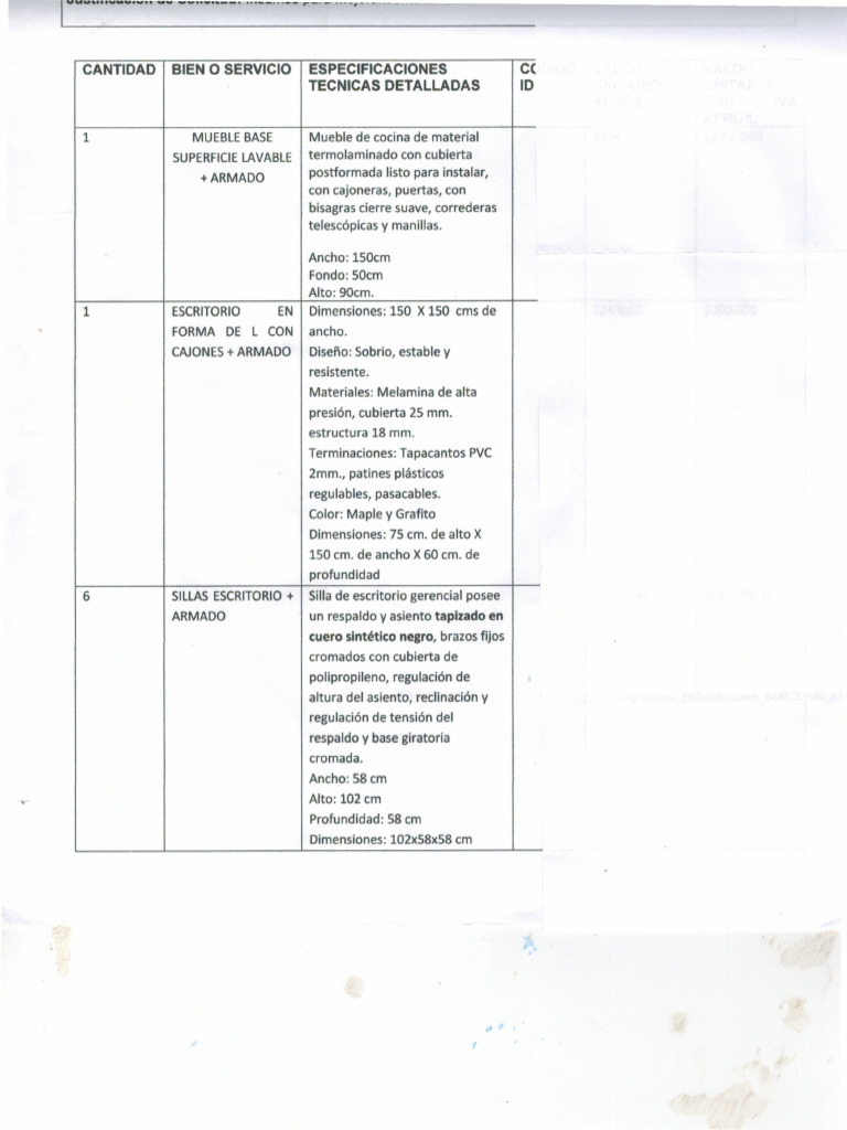 Anexo Tecnico | PDF | Materiales