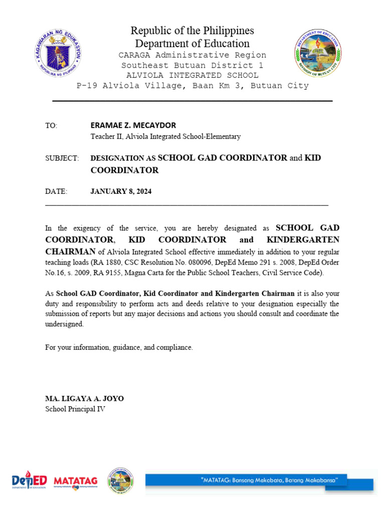 Designation Sample | PDF | Southeast Asia | Asia