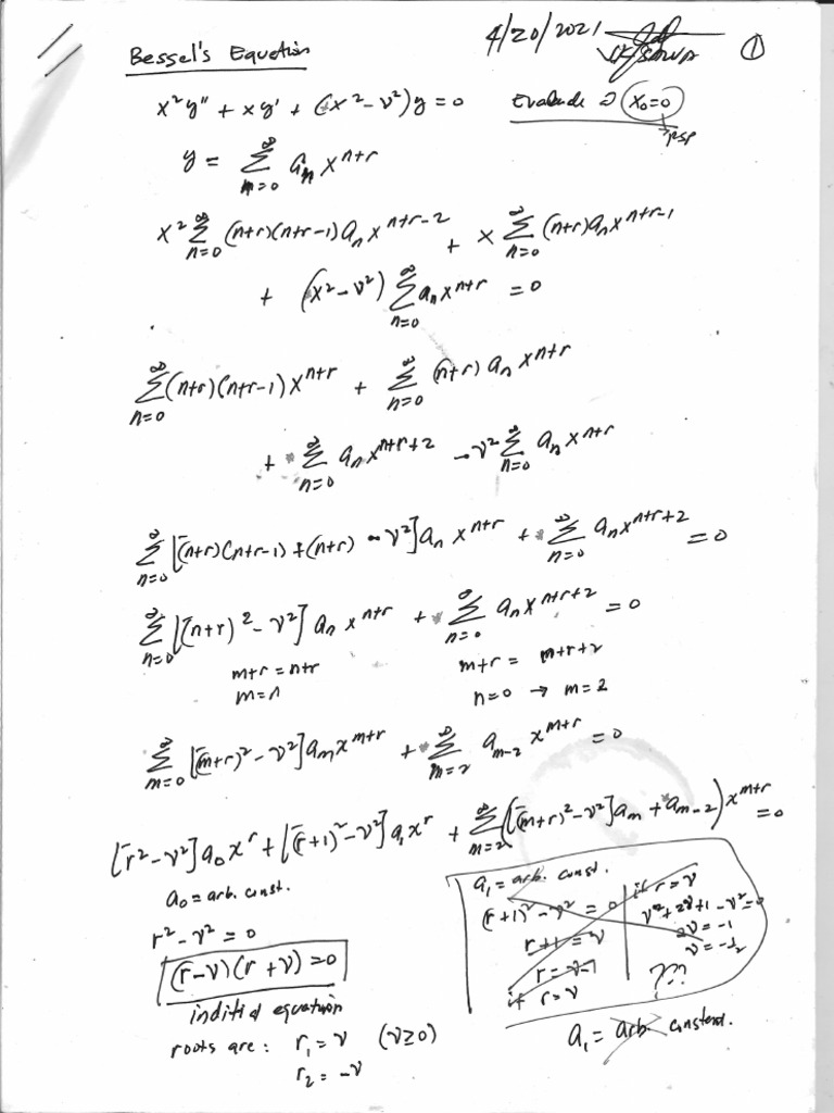 Bessel Equation 1 | PDF