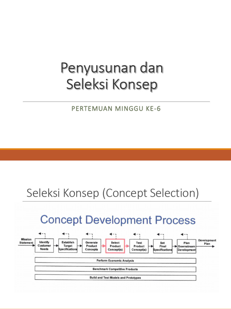 Penyusunan Dan Seleksi Konsep | PDF