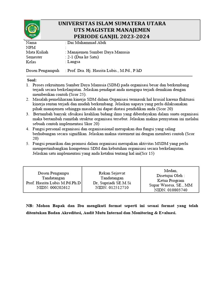 3.dai Muhammad Abdi-Manajemen Sumber Daya Manusia | PDF