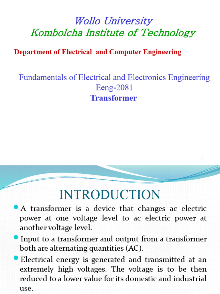 Transformer | PDF | Transformer | Alternating Current