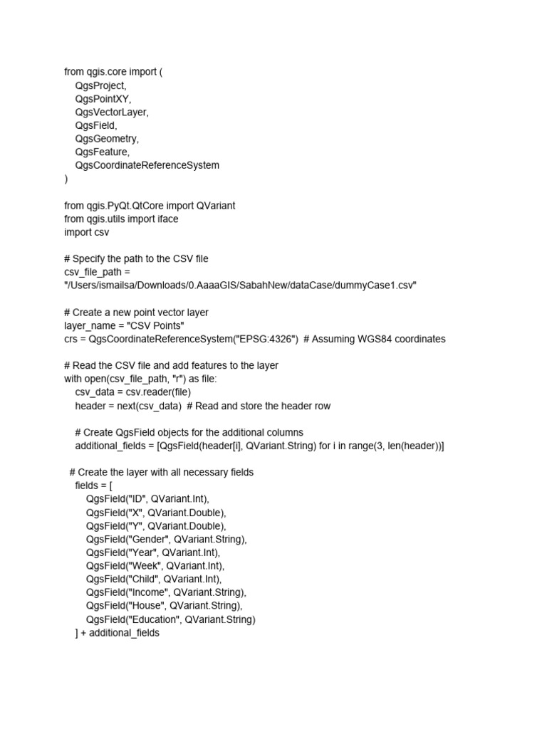 Csvtocasefileshppolygon Pdf Comma Separated Values Software Engineering