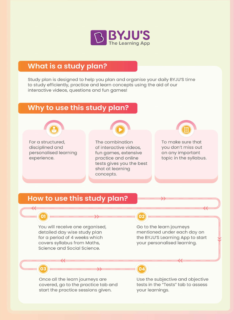 Study Plan 05 Class 07 Maharashtra Board | PDF