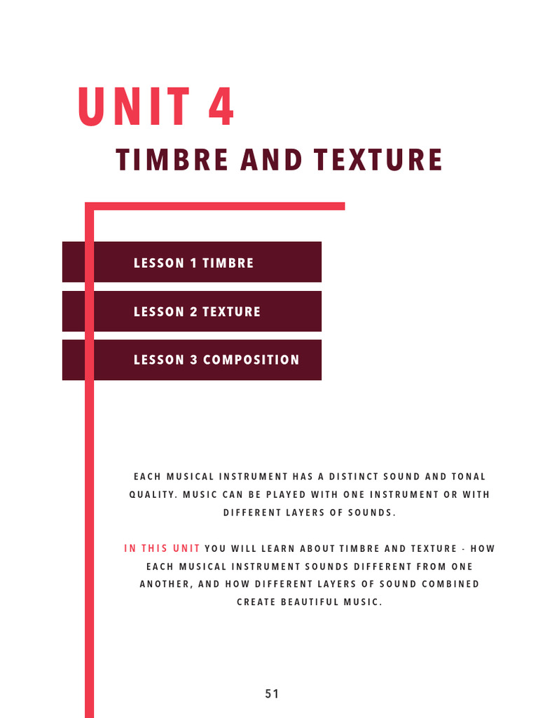 G3-G4 Timbre and Texture | PDF | String Instruments | Musical Instruments