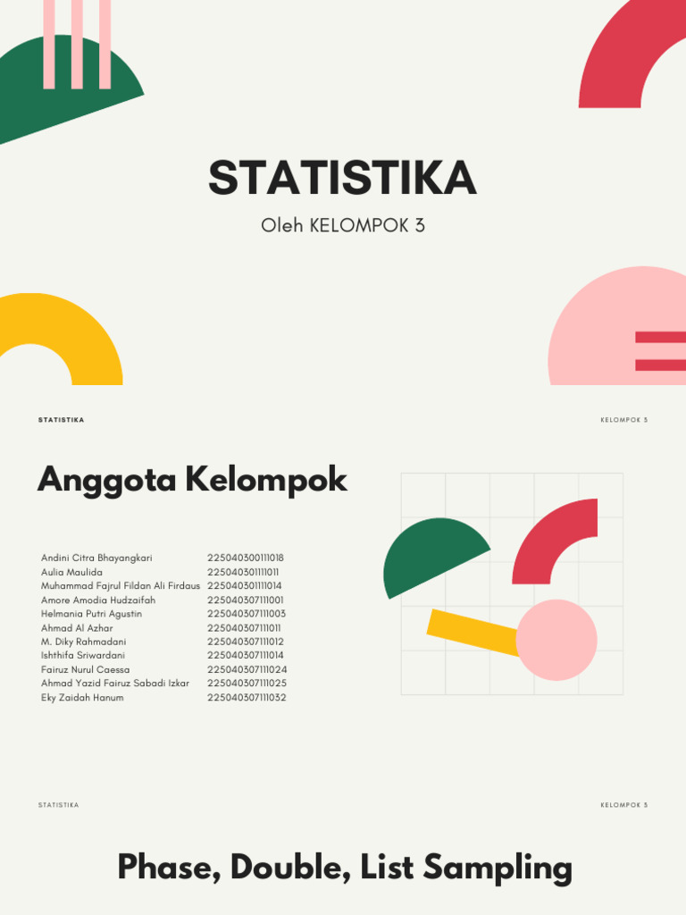 Teknik Sampling dalam Statistika | PDF