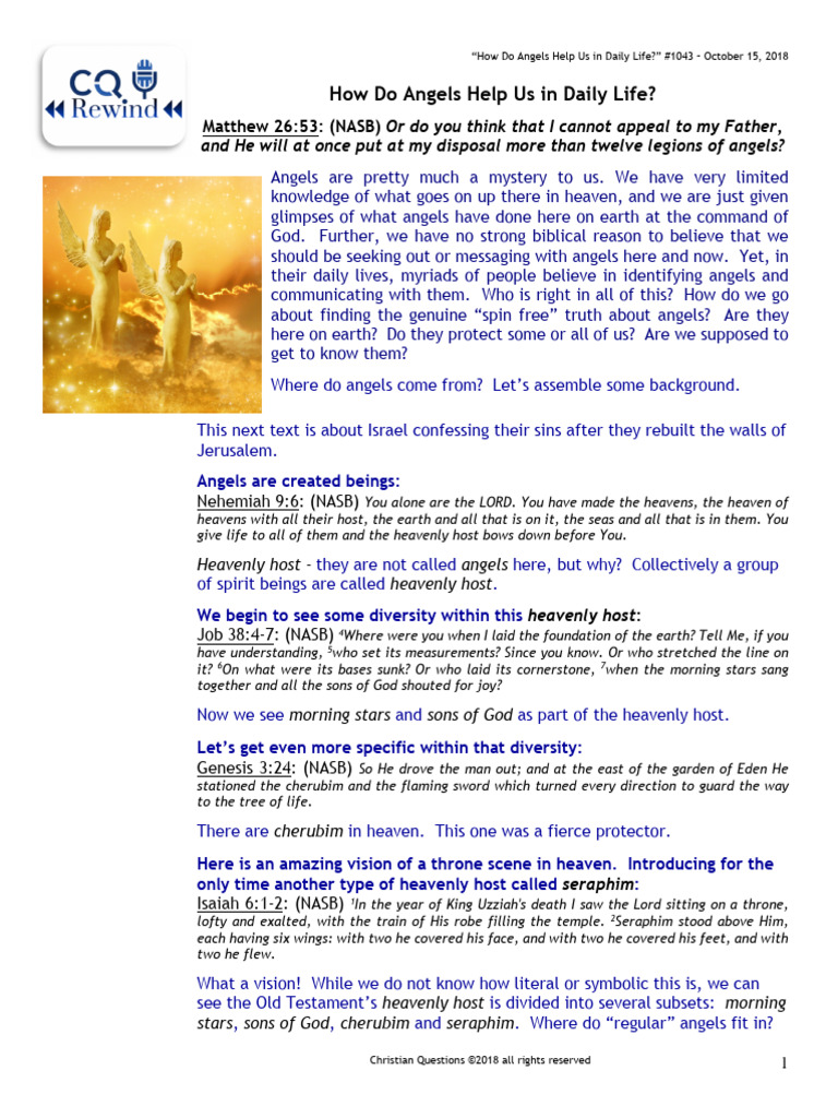 How Do Angels Help Us in Real Life | PDF