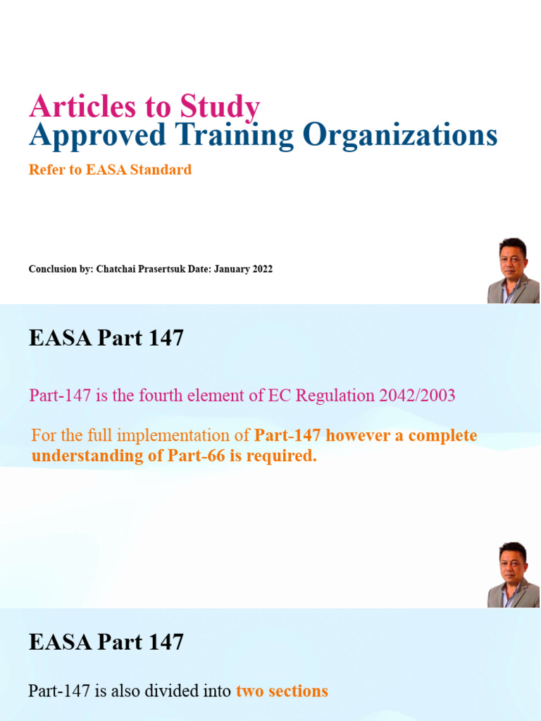 EASA Part 147 Training Guide | PDF | Audit | Regulatory Compliance