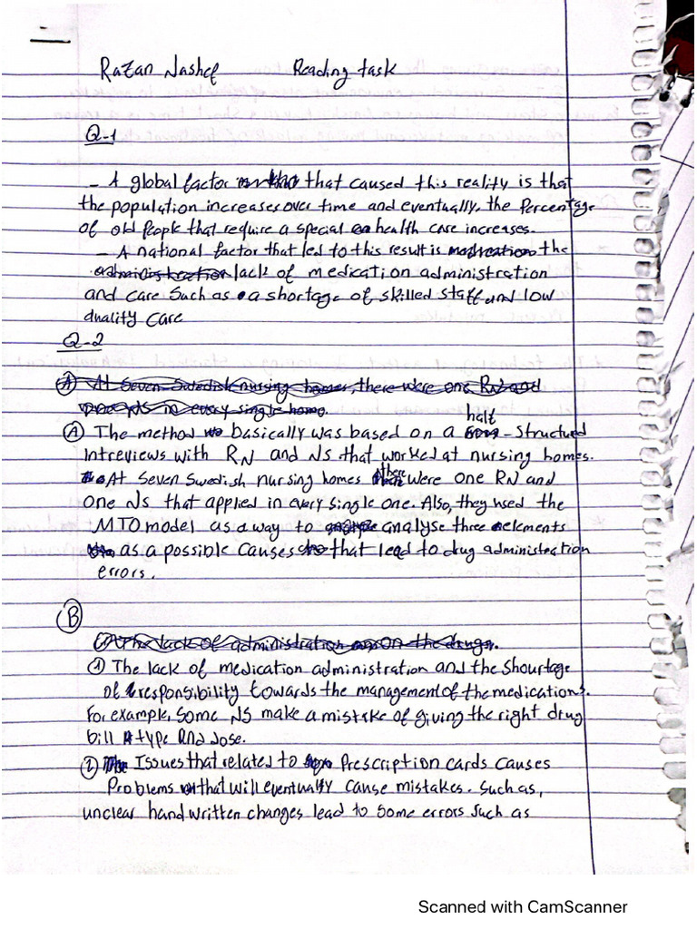 Reading Task-English | PDF