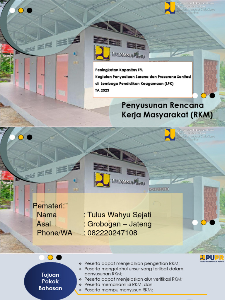 Materi Penyusunan RKM LPK - 2023 | PDF