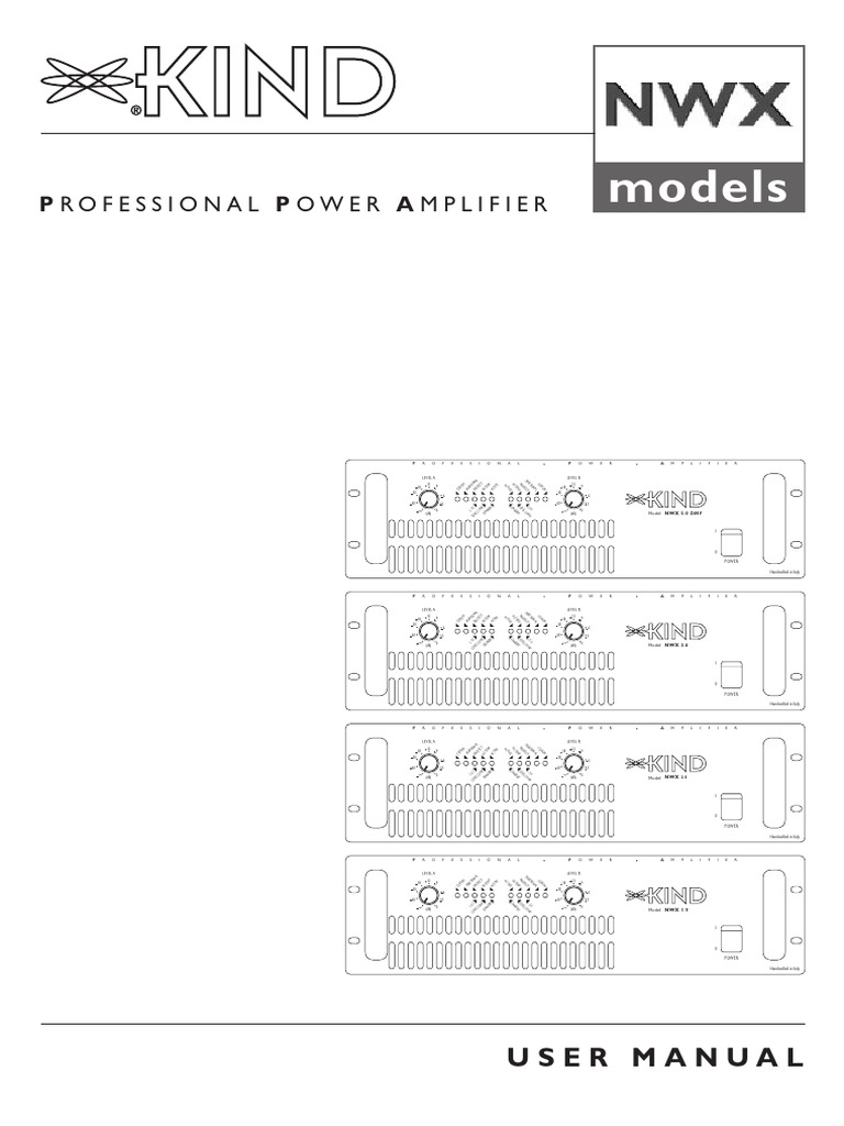 KIND NWX 5.0 Power Amplifier Manual | PDF | Electric Power | Computer ...
