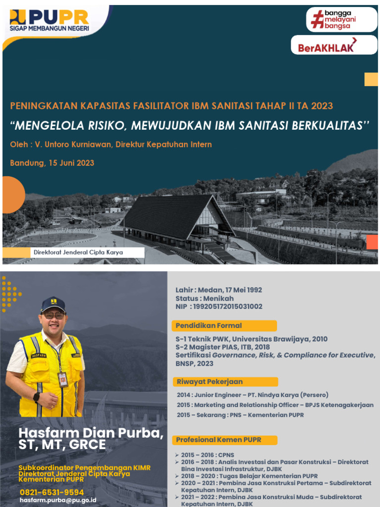 Peningkatan Kapasitas IBM Sanitasi 2023 | PDF