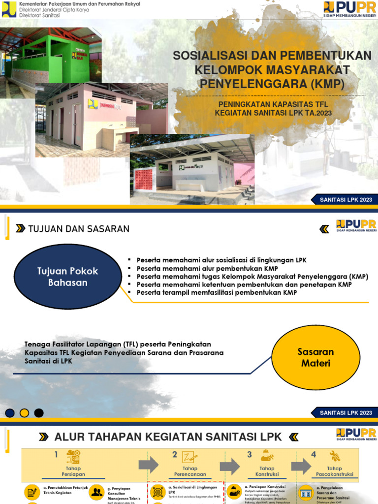 Panduan KMP Sanitasi LPK 2023 | PDF