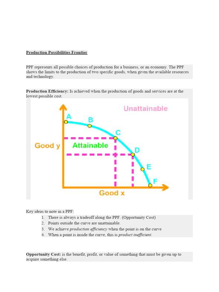 1-Production Possibilities Frontier | PDF | Business