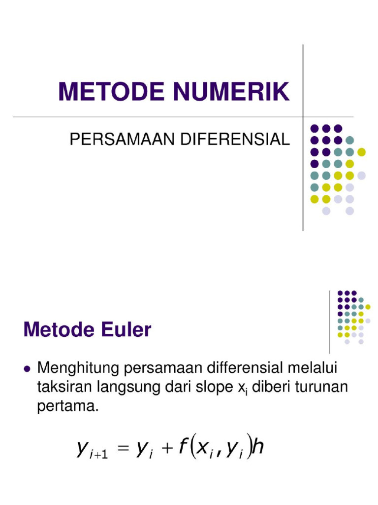 Metode Euler | PDF