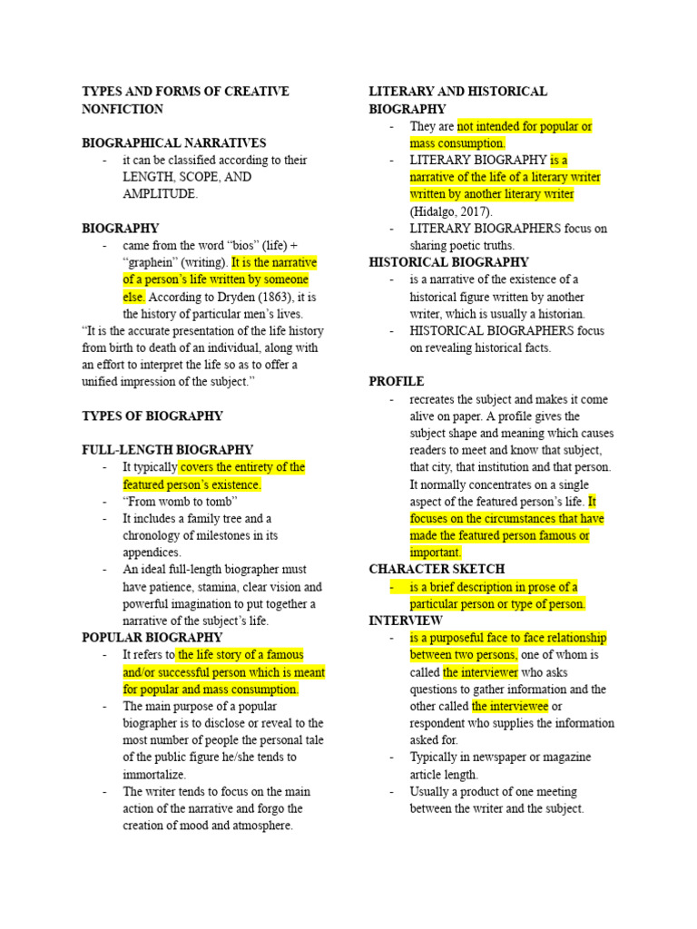 CNF Reviewer | PDF | Biography | Narrative