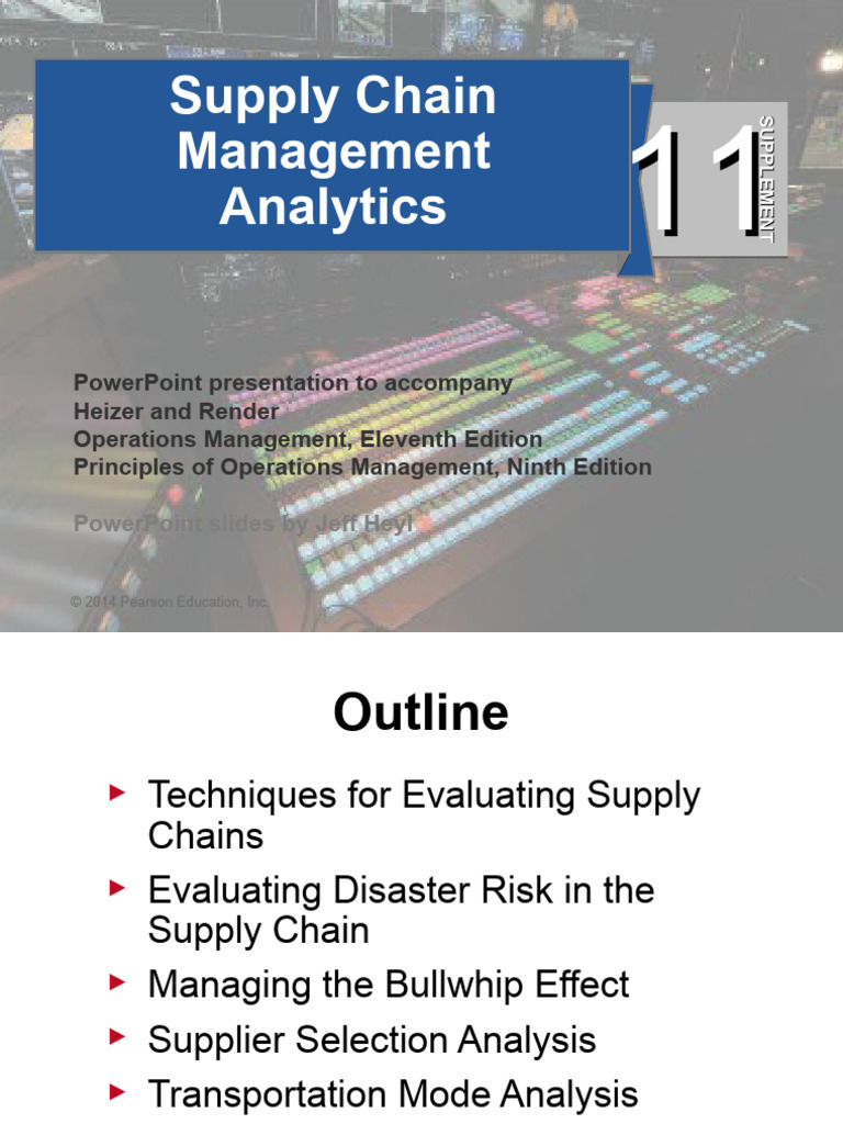 HR - Om11 - ch11s Supply Chain Management Analytics | PDF | Supply ...