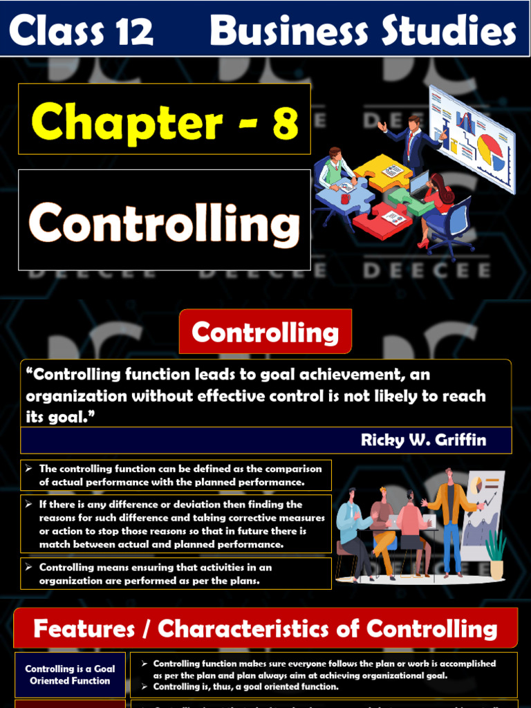 OF BST CHAPTER 8 (Controlling) | PDF | Goal | Performance Appraisal