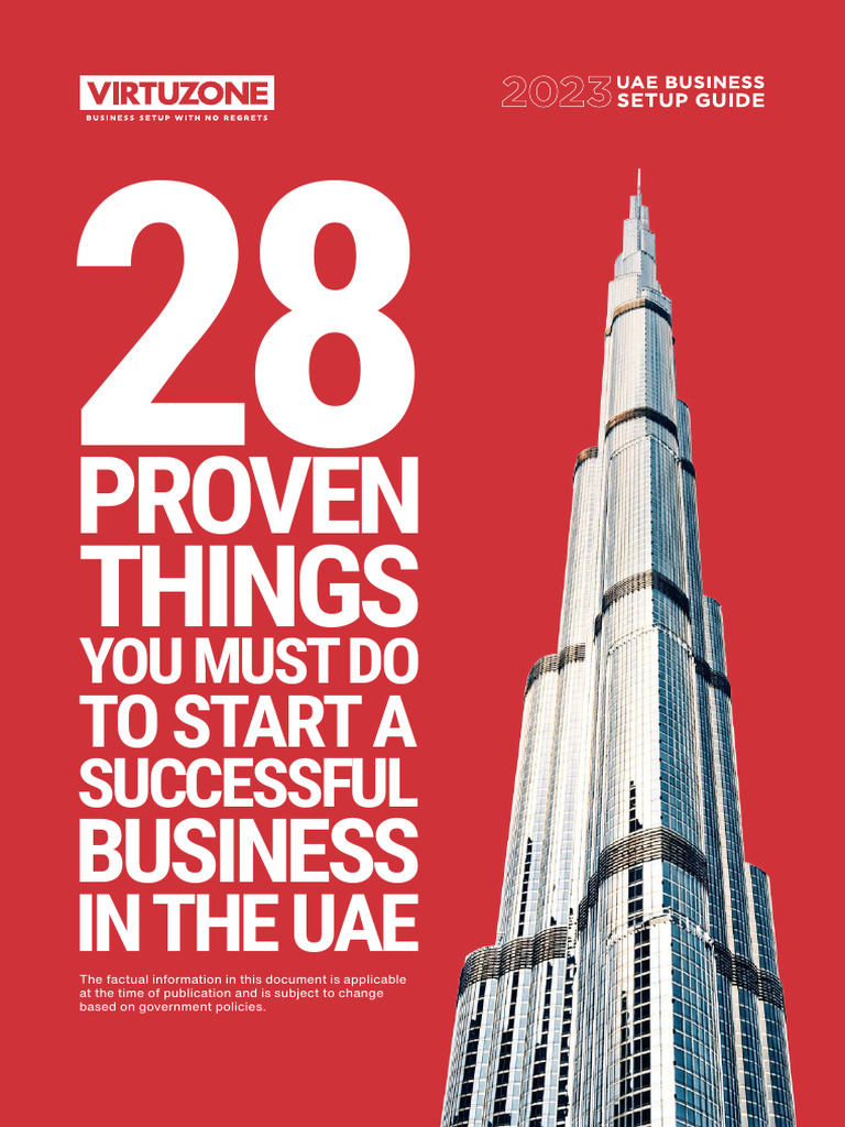 UAE Business Setup Guide by Virtuzone | PDF | Value Added Tax | Dubai