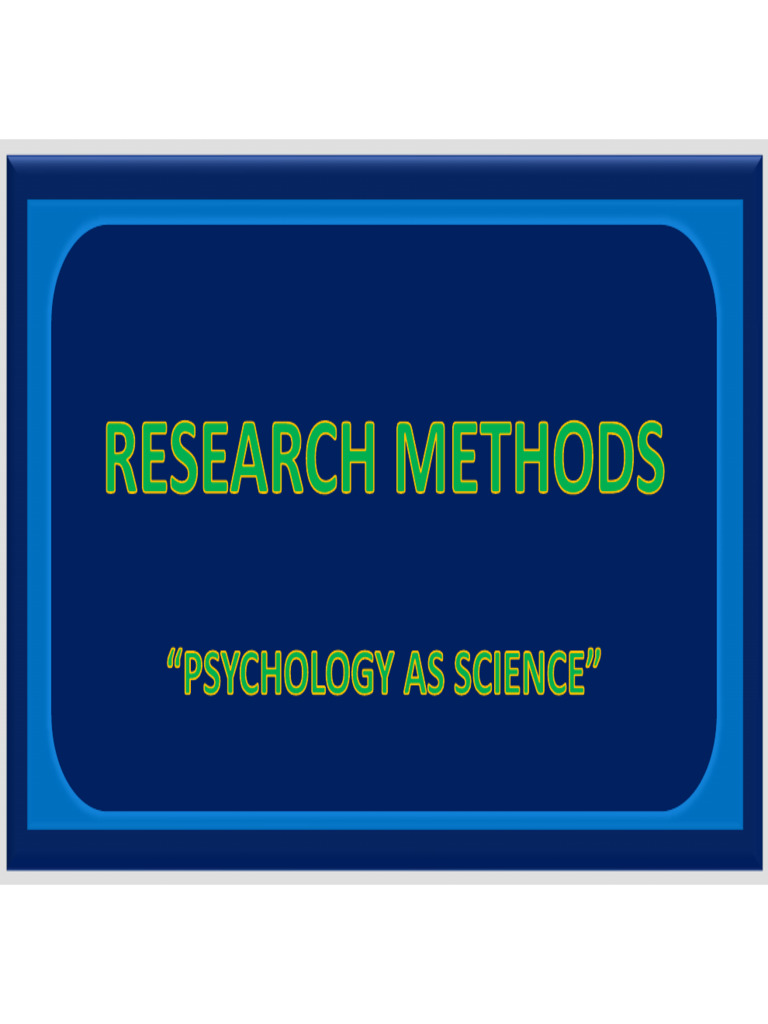 Research Methods | PDF