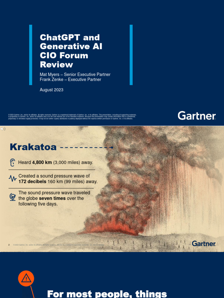 Gartner - Generative AI Briefing Bunnings - August 2023 | PDF ...