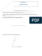 Angles and Lines Worksheet (Grade 6) | PDF | Angle | Elementary Mathematics
