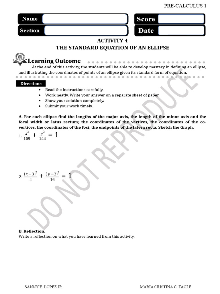 Pre Calculus Asynchronous Activity Week 5 | PDF