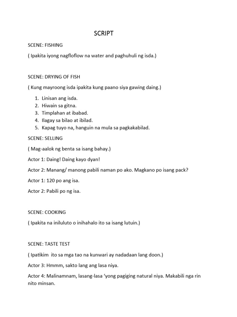 SCRIPT - Infomercial | PDF