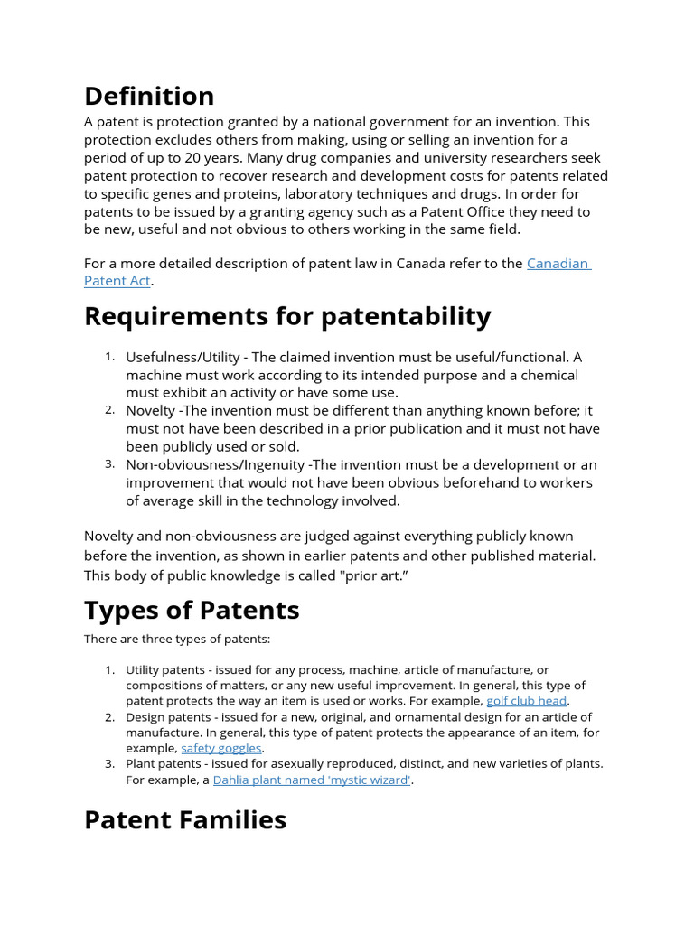 Introduction To Patents and Patent Searching | PDF | Patent | Prior Art
