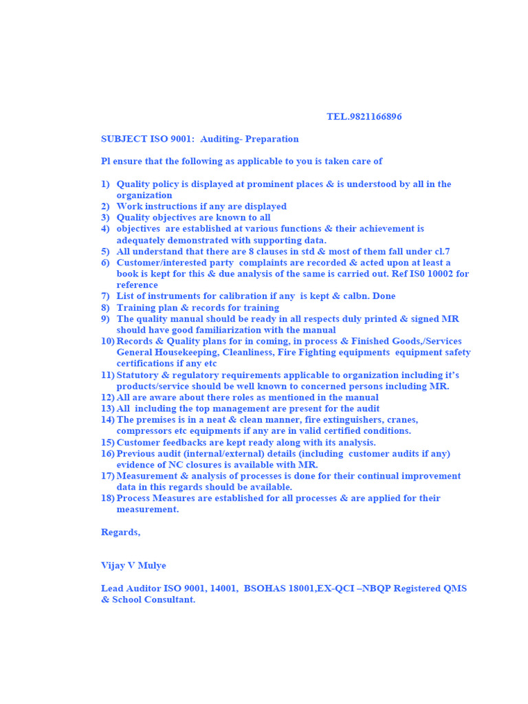 ISO 9001-2015 (QMS) Questions & Answers | PDF