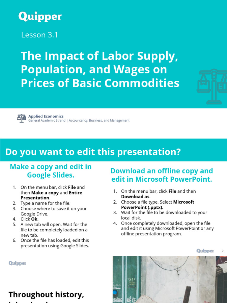 The Impact of Labor Supply, Population, and Wages On Prices of Basic ...