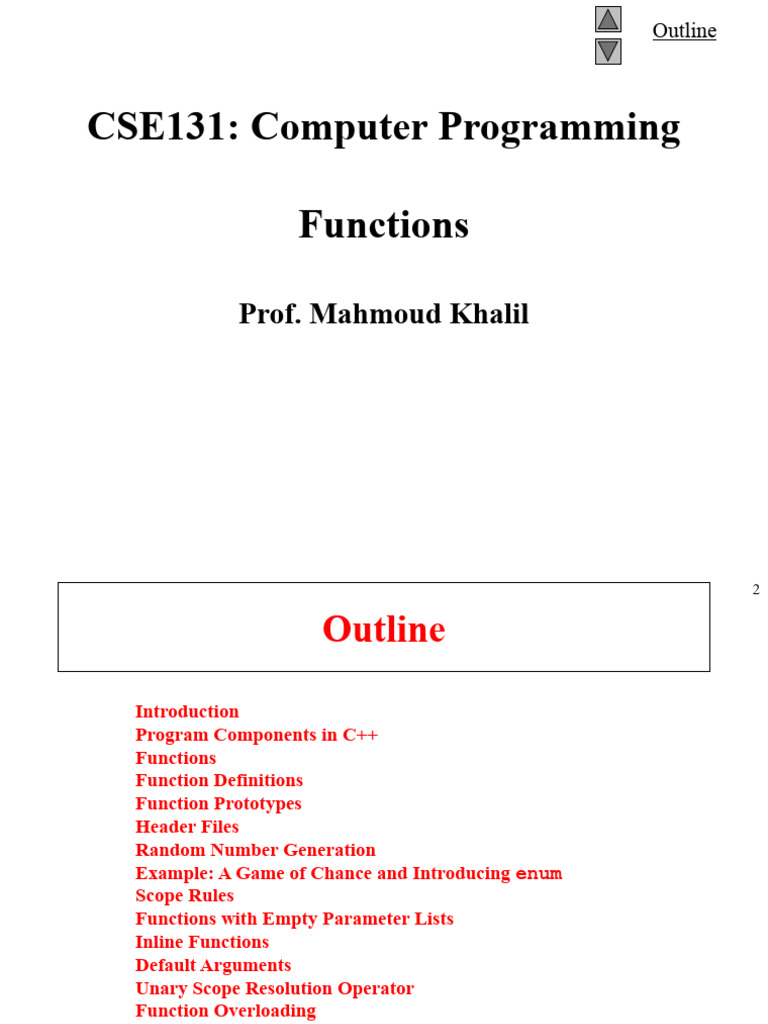 05 Functions | PDF | Parameter (Computer Programming) | C++
