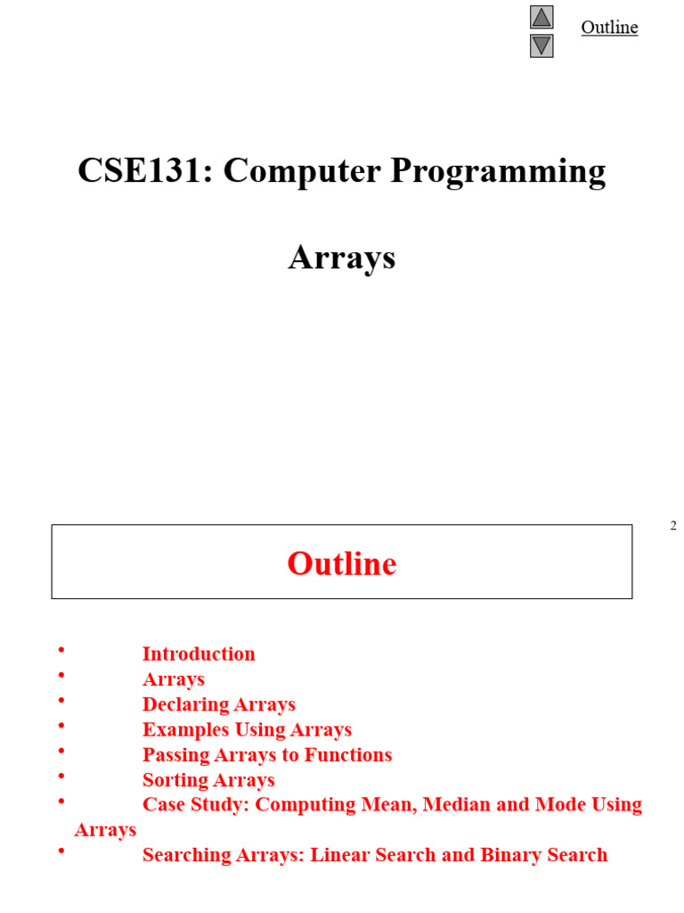 06 Arrays | PDF | String (Computer Science) | Computer Science