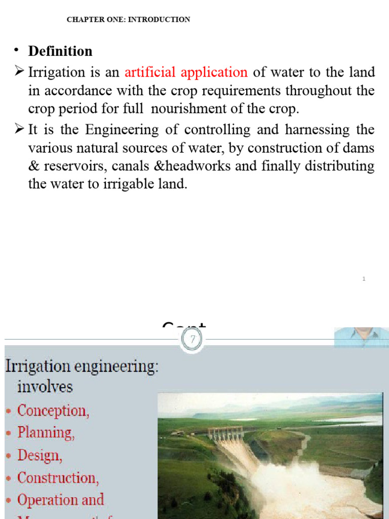 Chapter 1 | PDF | Irrigation | Agriculture