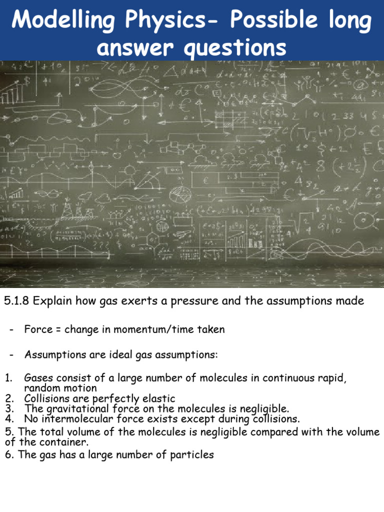Modelling Physics Long Answers | PDF | Universe | Stars