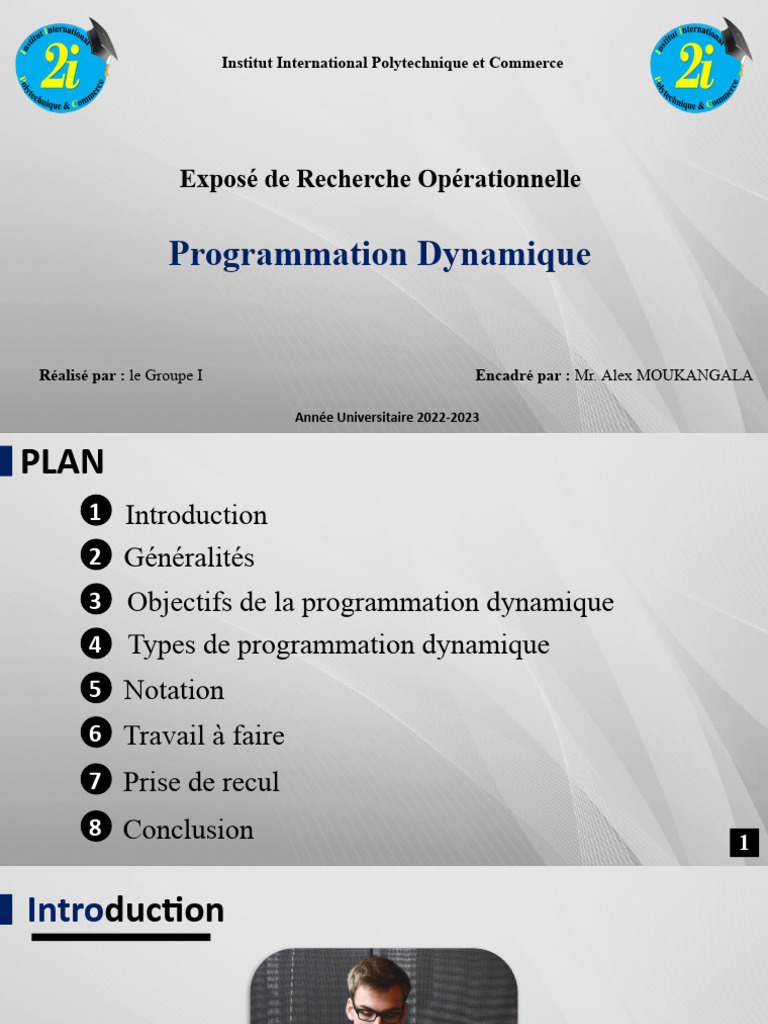 Programmation Dynamique: Concepts et Applications | PDF | Programmation ...