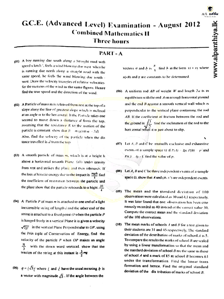 2012_Maths_Applied_English | PDF