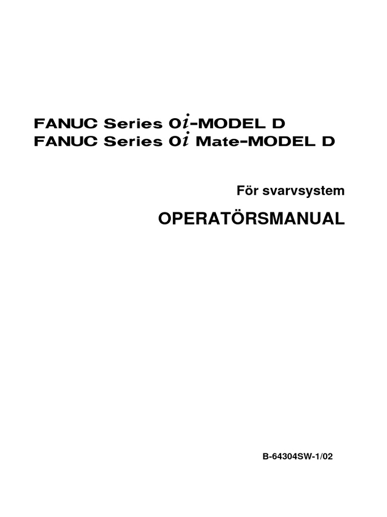 B-64304SW-1_02 FANUC | PDF