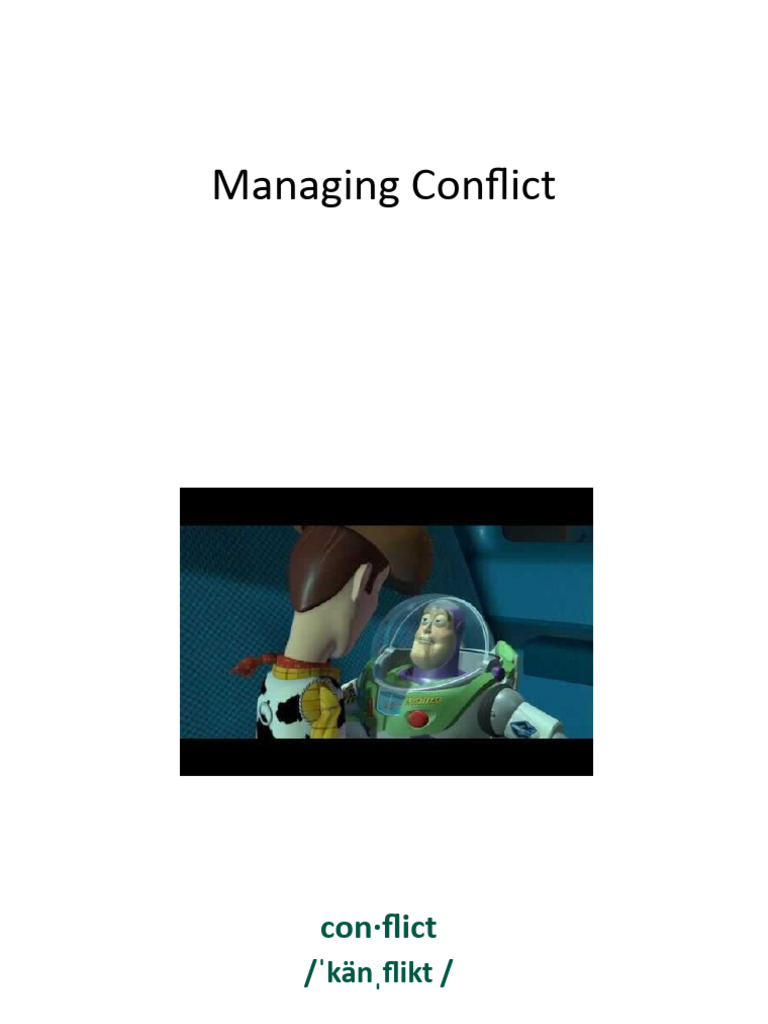 Conflict Management | PDF | Conflict Resolution | Human Communication